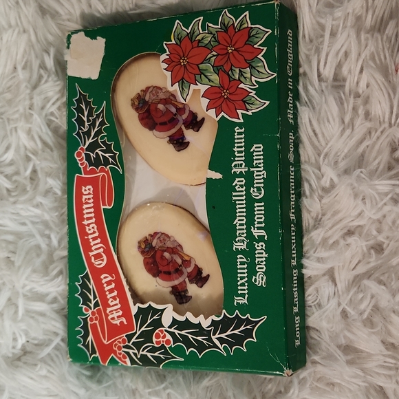 Merry Christmas | Holiday | Vintage Hardmilled Santa Soaps From England ...
